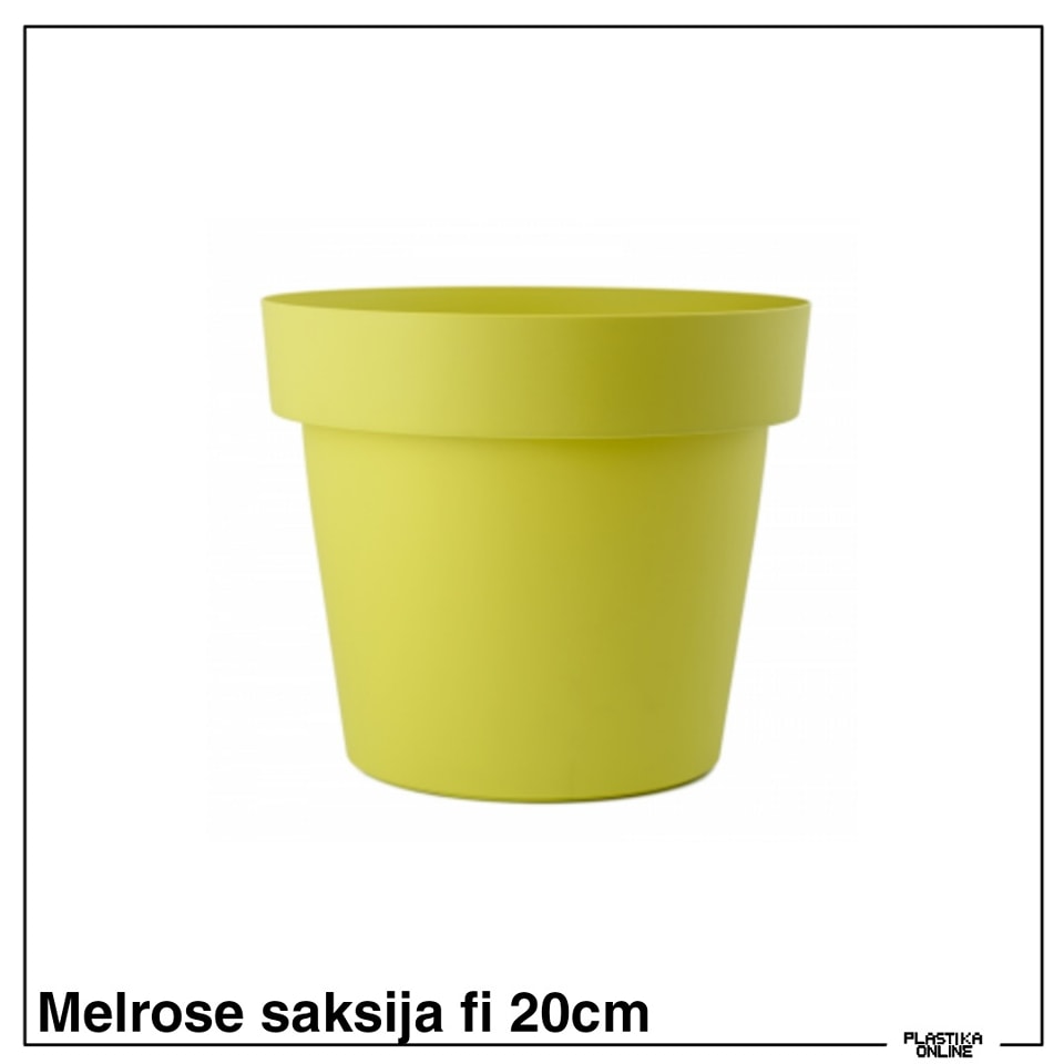 Saksija Melrose okrugla fi25 h22 cm