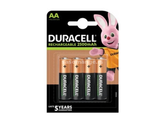 Duracell 2500mAh AA R6 MN1500, PAK4 CK,punjive NiMH baterije (rechargeable Duralock stay charged 5g)