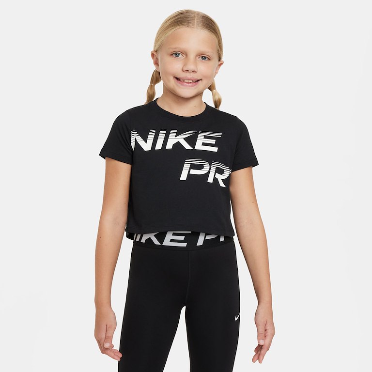 Nike G NK DFCT CROP SE+, dečja majica za fitnes, crna