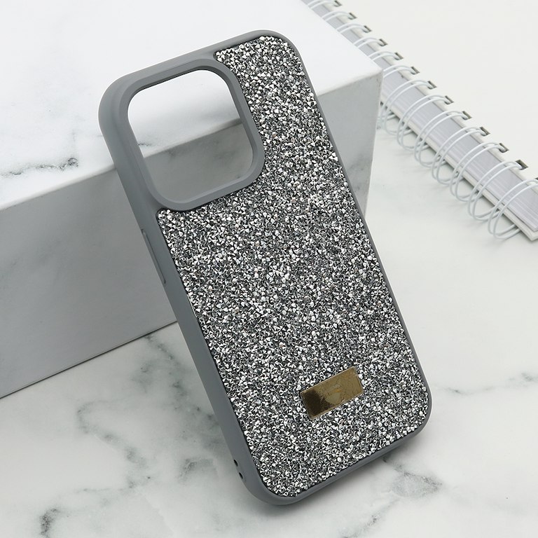 Futrola DIAMOND SELECTION za iPhone 15 Pro (6.1) srebrna