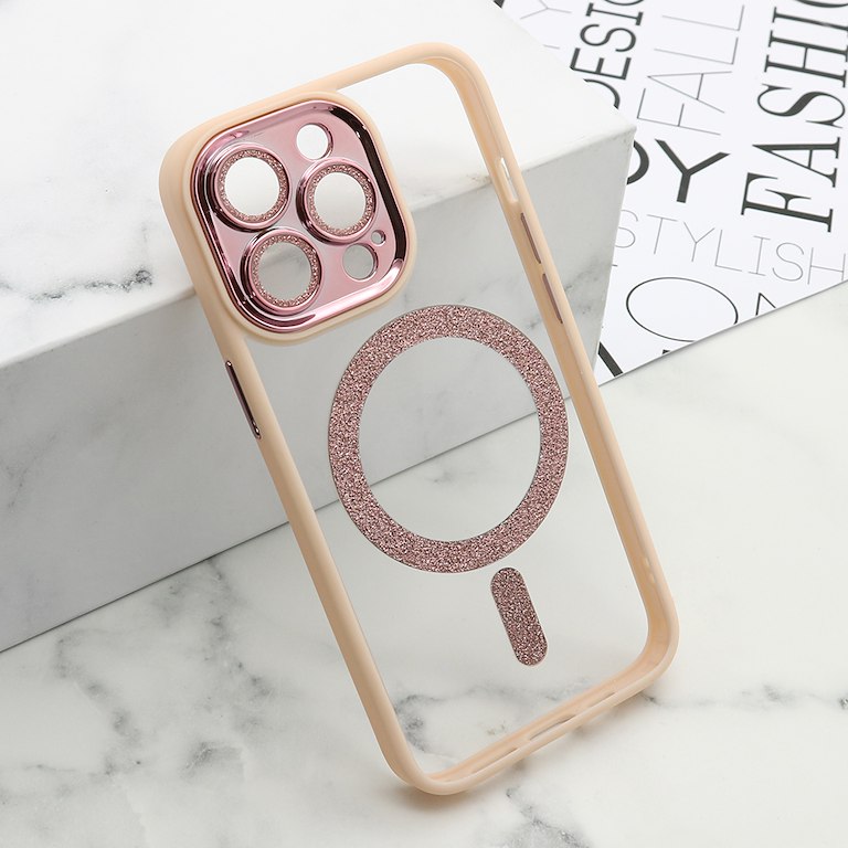 Futrola DIAMOND MagSafe za iPhone 13 Pro (6.1) roze