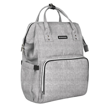 Kikka Boo torba za mame Siena light grey/silver