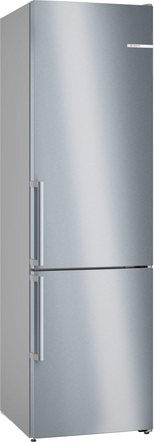 Bosch, Samostojeći frižider sa zamrzivačem dole 203 x 60 cm Nerđajući čelik (sa anti-fingerprint)