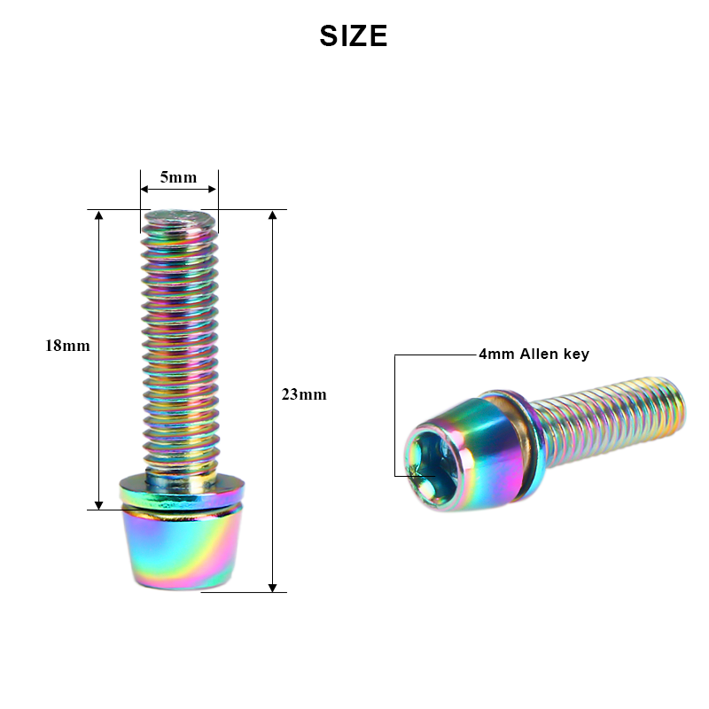 Šrafovi za lulu kormana 18mm x 5mm novo čelični