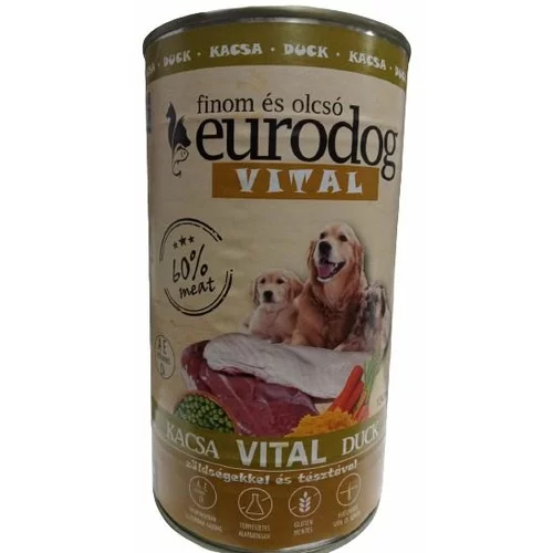 KONZERVA EURODOG VITAL HRANA ZA PSE 60% PAČETINE 1240gr