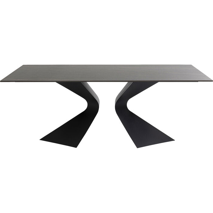 Table Gloria Ceramic Black 180x90cm