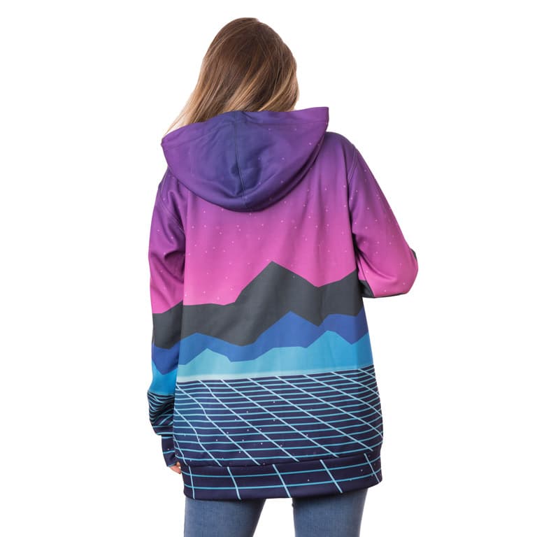 Synthwave All-Over Zipper duks