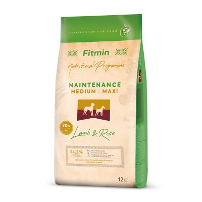 Fitmin Dog Nutritional Programme Maintenance Medium Maxi jagnjetina & Pirinač 12kg