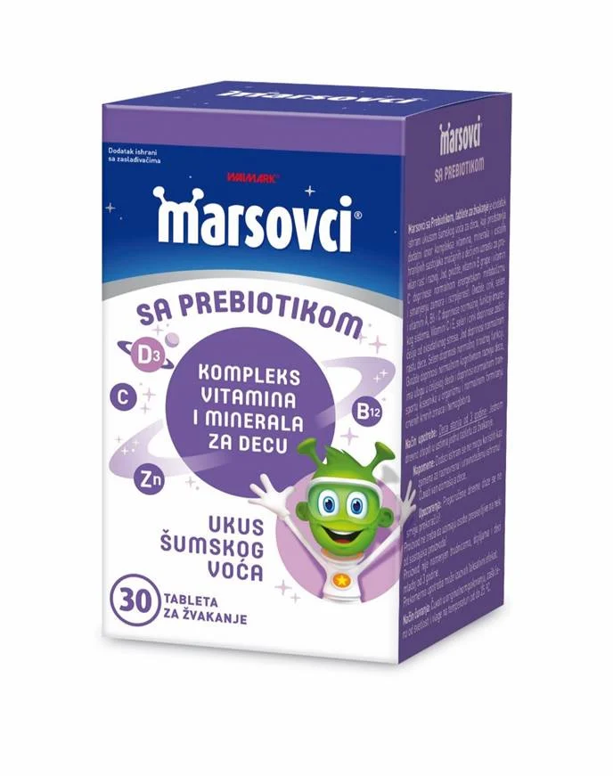 Marsovci sa prebiotikom 30 tableta za žvakanje