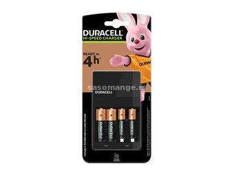 DURACELL Punjač CEF14 + punjive baterije 2xAA 1300mAh + 2xAAA 750mAh