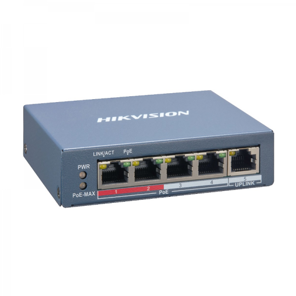 DS-3E1105P-EI Smart PoE Switch 4 porta