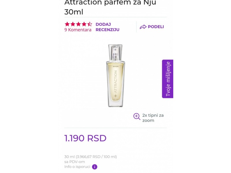 Avon Attraction parfem ( 30 ml ) - novo