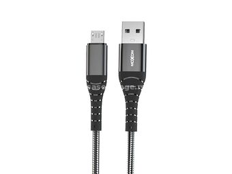MOXOM USB data kabl MX-CB71 3A micro USB pleteni/ crna