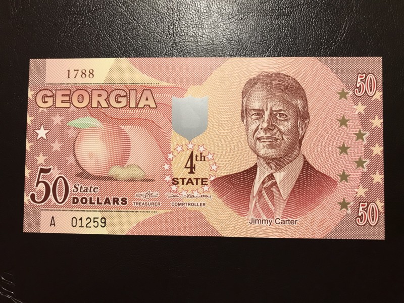 GEORGIA 50 DOLLARS. UNC.