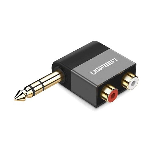 Adapter 6.3mm muški stereo-2xRCA ženski UG