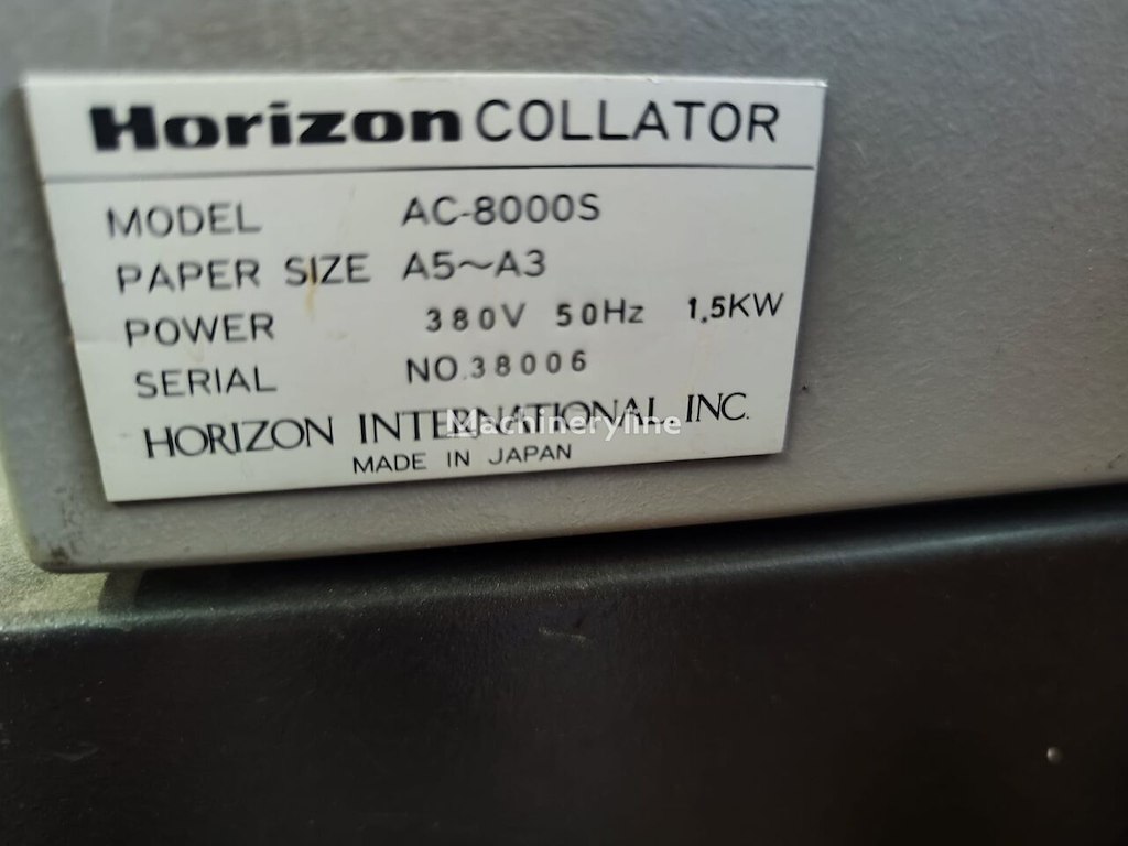 Horizon AC 8000S mašina za uvezivanje knjiga