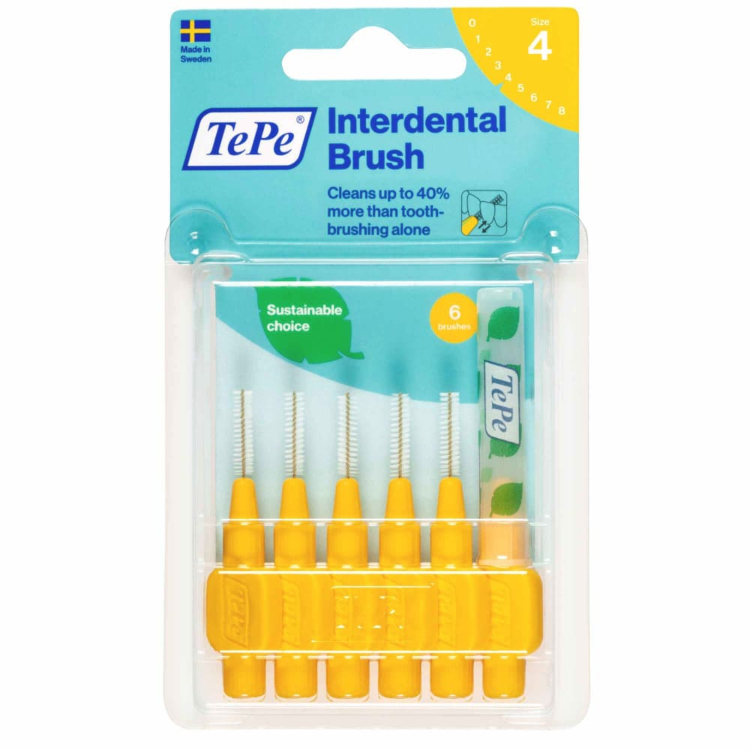 TePe interdentalna četkica Original 0,7mm Žuta 6 komada