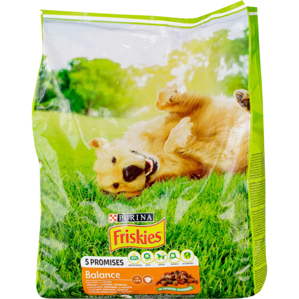 Friskies BALANCE granule za pse sa piletinom, govedinom i povrcem, 2.400gr