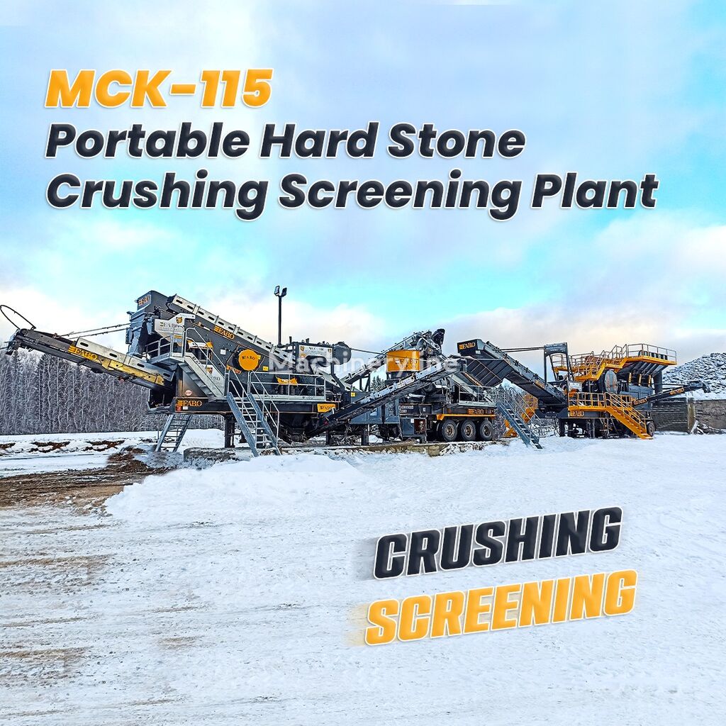 Novo FABO MCK-115 HARDSTONE CRUSHING SCREENING PLANT 180-300 TPH mobilna postrojenje za drobljenje