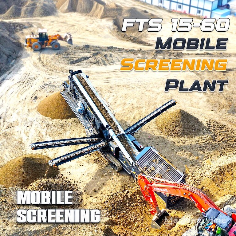 Novo FABO FTS 15-60 MOBILE SCREENING PLANT 500-600 TPH | Ready in Stock postrojenje za drobljenje