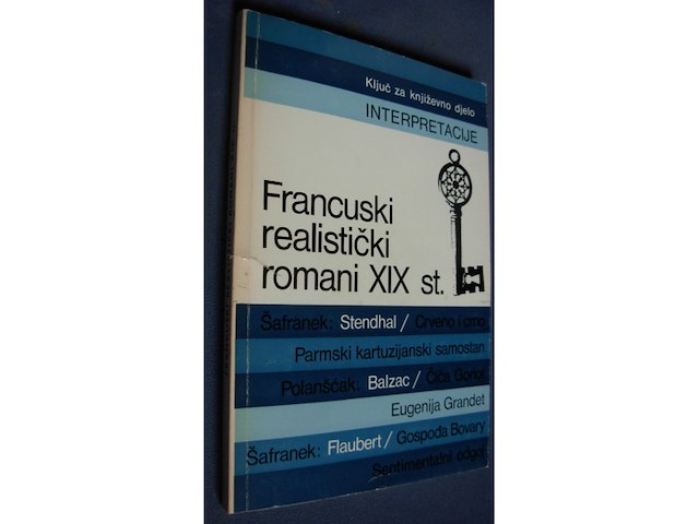 FRANCUSKI REALISTIČKI ROMANI XIX st.