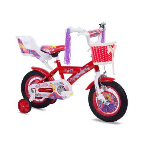 Bicikl dečiji PRINCESS 12" crvena/bela 590032