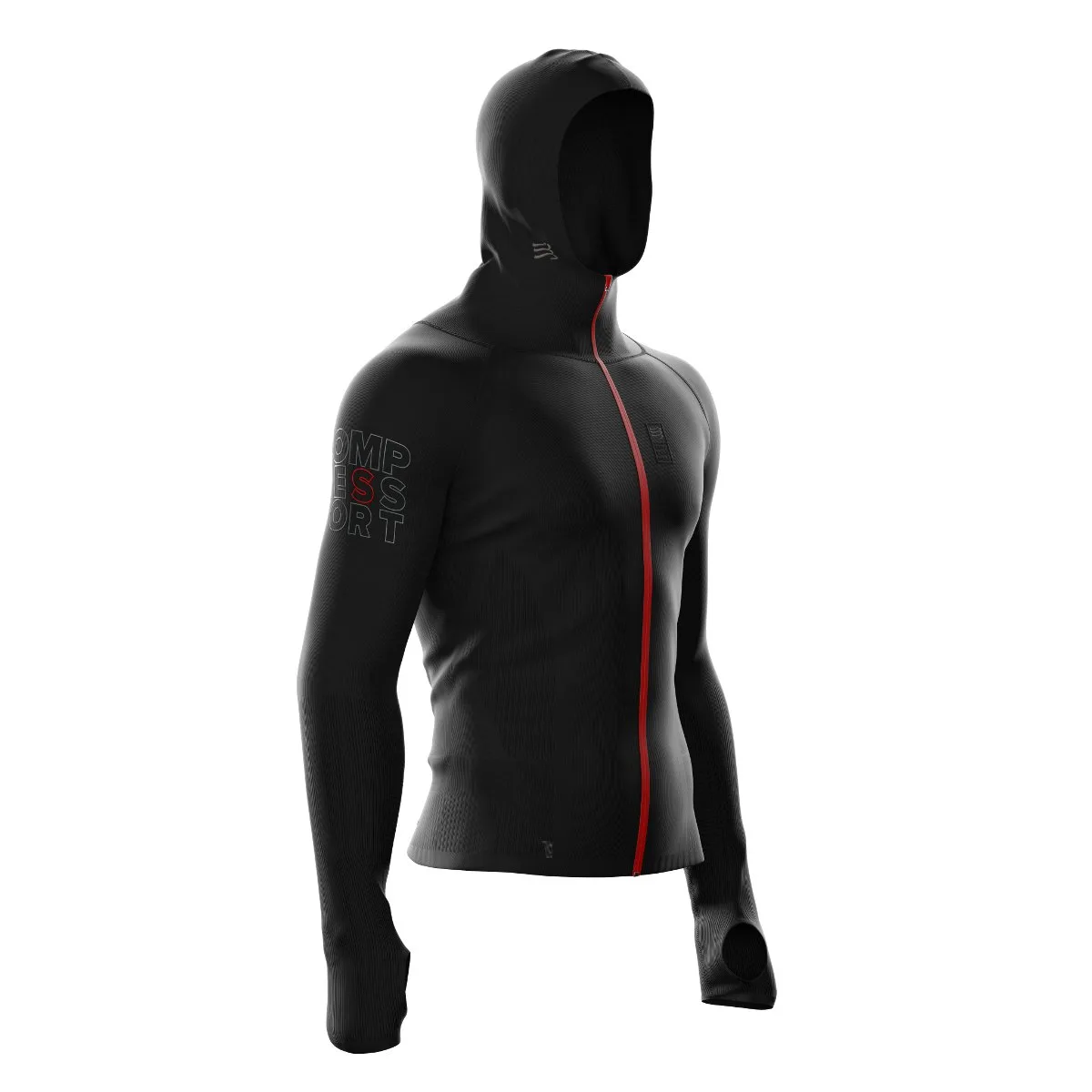 3D THERMO SEAMLESS WOODPULP ZIP HOODIE