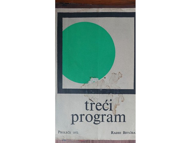 Treci program radio Beograd prolece 1972