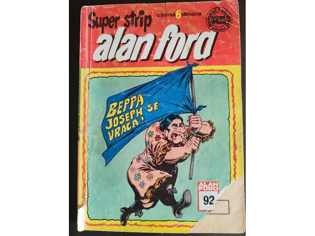 Alan Ford Vjesnik AF 92 - BEPPA JOSEPH SE VRAĆA!