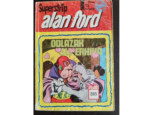 Alan Ford Vjesnik AF 205 - ODLAZAK SUPERHIKA
