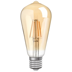 Xwave E27 6W SL-F-S6-A Filament Sijalica 2200K/ST64,Golden/220V,600Lm,toplo bela