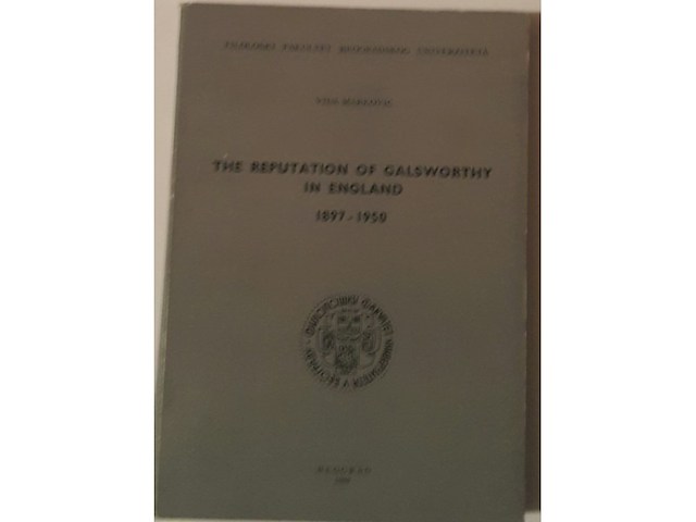The reputation of galsworthy in England 1897-1950