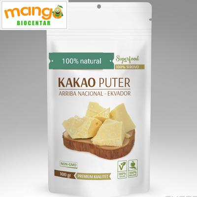 Kakao (maslac) puter 100gr – organski proizvod