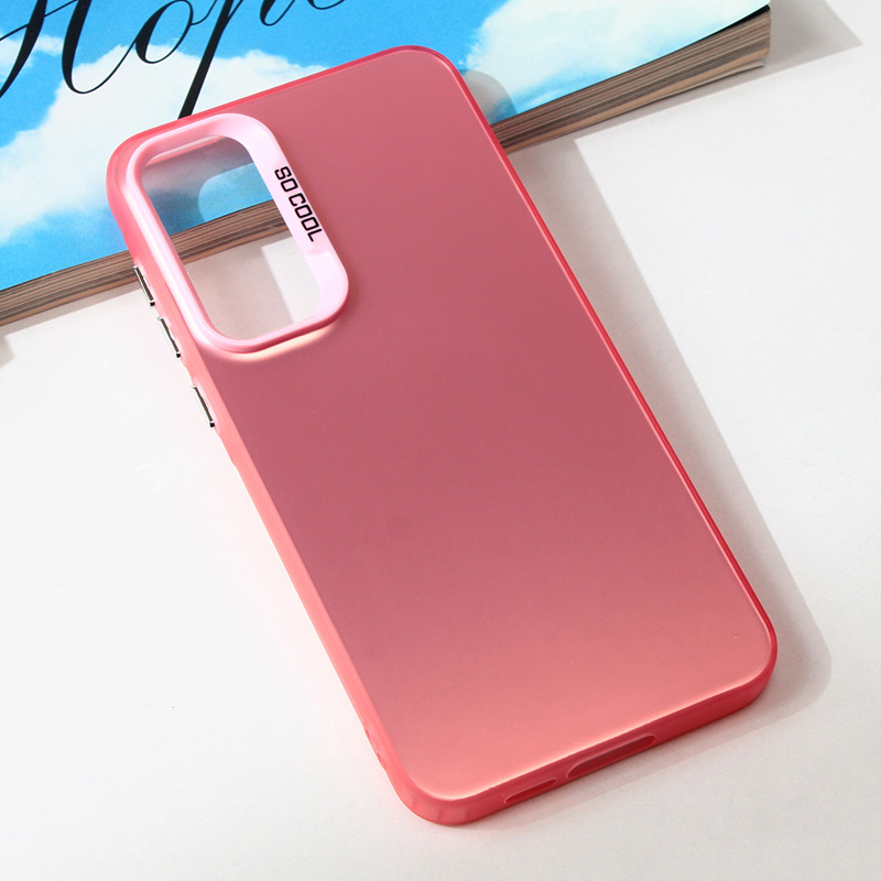 Maskica Clear za Samsung A556B Galaxy A55 5G roza