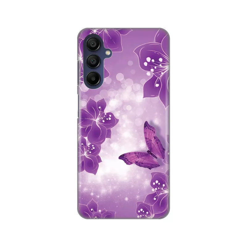 Maskica Silikonska Print za Samsung A156B Galaxy A15 5G Butterfly And Flowers