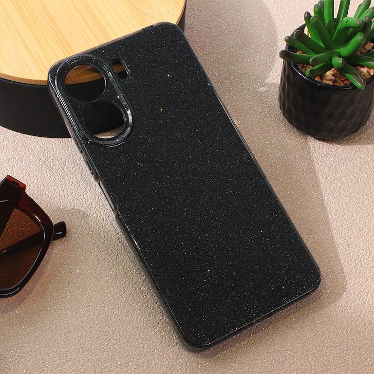 Maskica Sparkle Dust za Xiaomi Redmi 13C crna