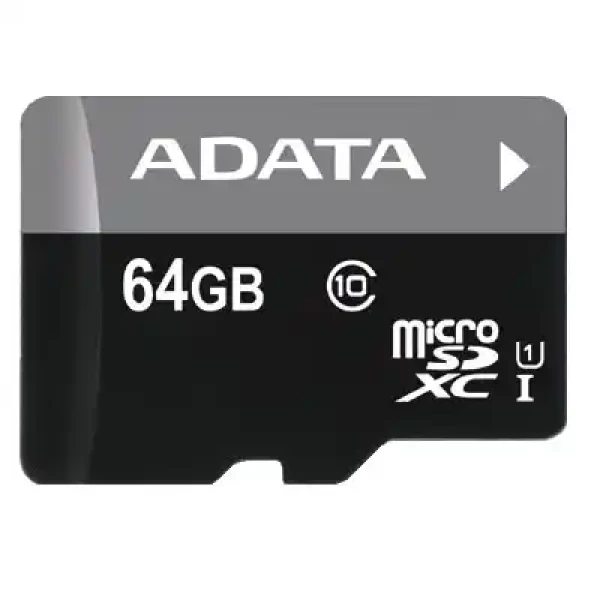 Micro SD Card 64GB AData + SD adapter AUSDX64GUICL10-RA1 class 10