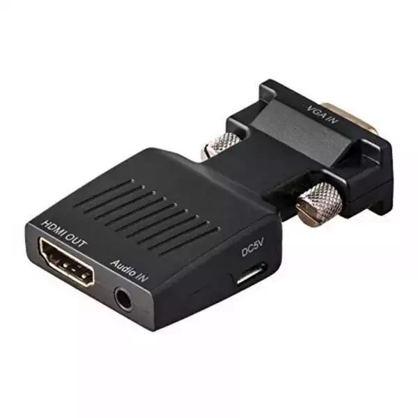 Adapter-konvertor VGAM IN na HDMIF OUT + 3.5mm Linkom NEW