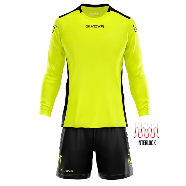 KIT PORTIERE HYGUANA GIALLO FLUO/NERO Tg. XL