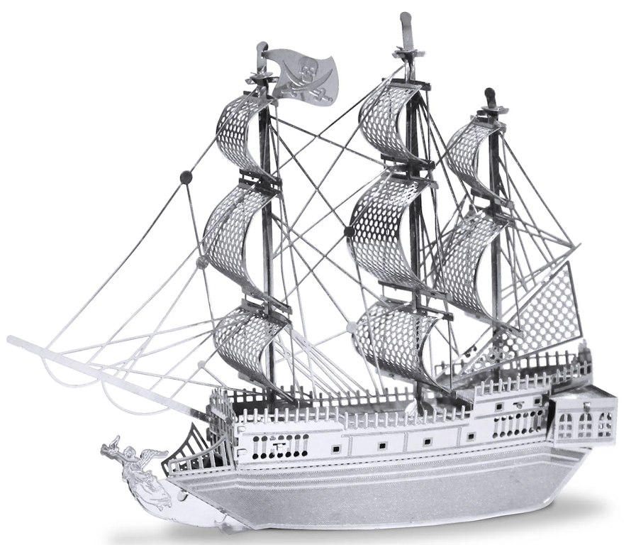 3D metalna maketa - Gusarski brod Crni biser