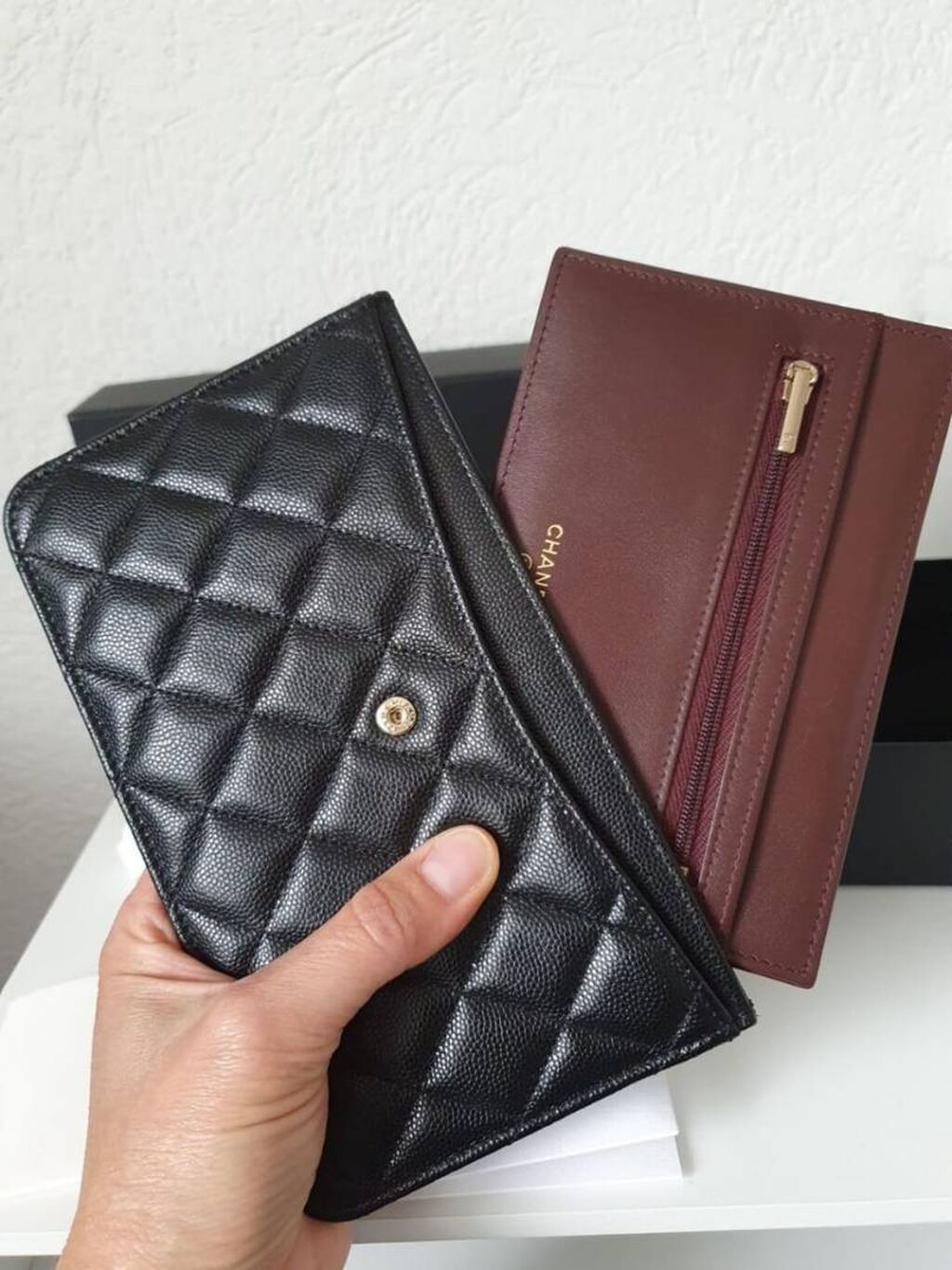 Chanel wallet black New Chanel wallet for sale. The wallet has