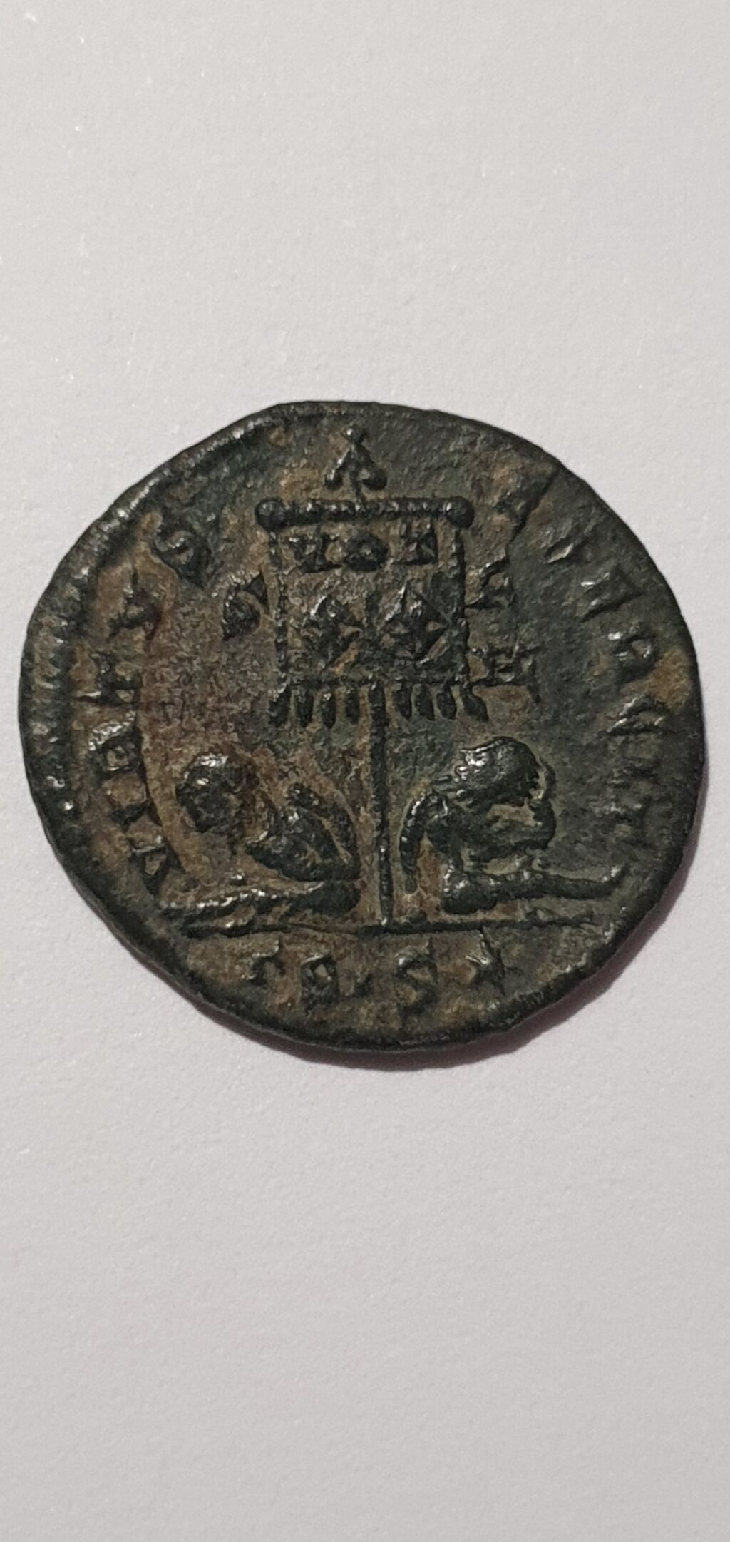 ☆ Licinius I Constantine I enamy 320 AD Ancient Roman Coin Vexillum -