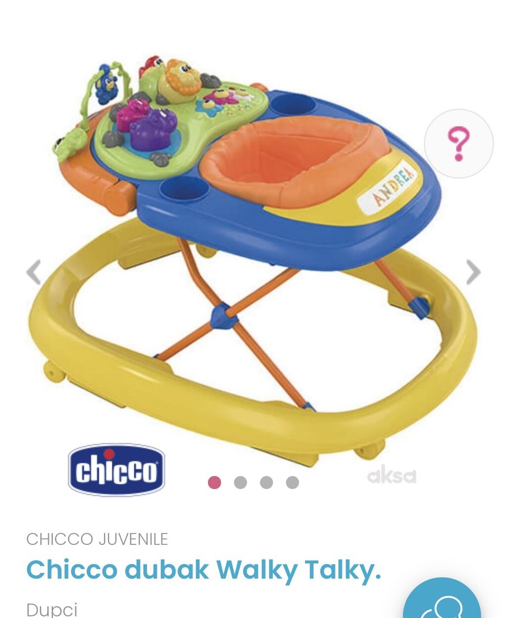 Chicco dubak Walky Talky malo koriscen