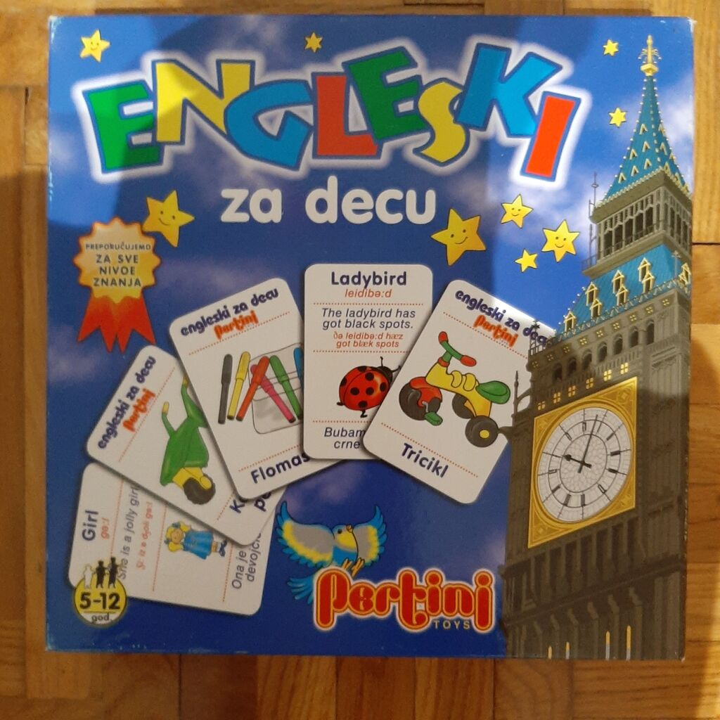 Engleski za decu! Igra! (uputstva su u kutiji)
