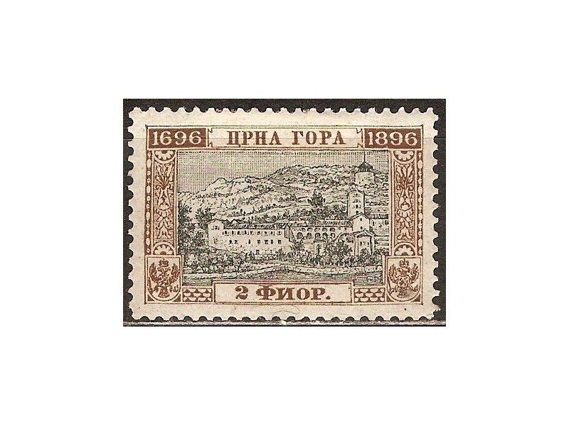 1896 - Crna Gora Manastiri 2 fiorin z.11 1/2 MH