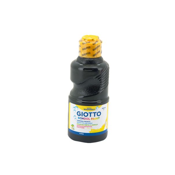 GIOTTO Tempera 250ml crna vodoperiva 530824