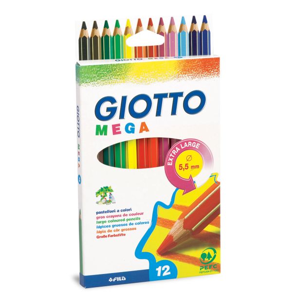 GIOTTO Drvene boje 12/1 mega 0225600