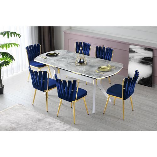 İkon - 1002 Multicolor Dining Table