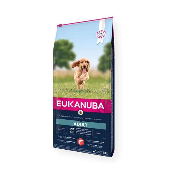 Hrana za pse velikih rasa Losos i Ječam 12kg Adult Eukanuba EUK4006005