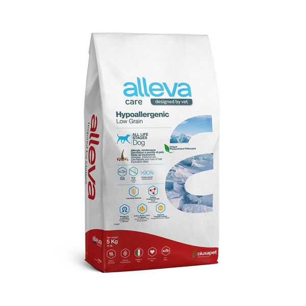 Hrana za pse Hipoalergena 12kg Low Grain Adult Care Alleva ALP10230